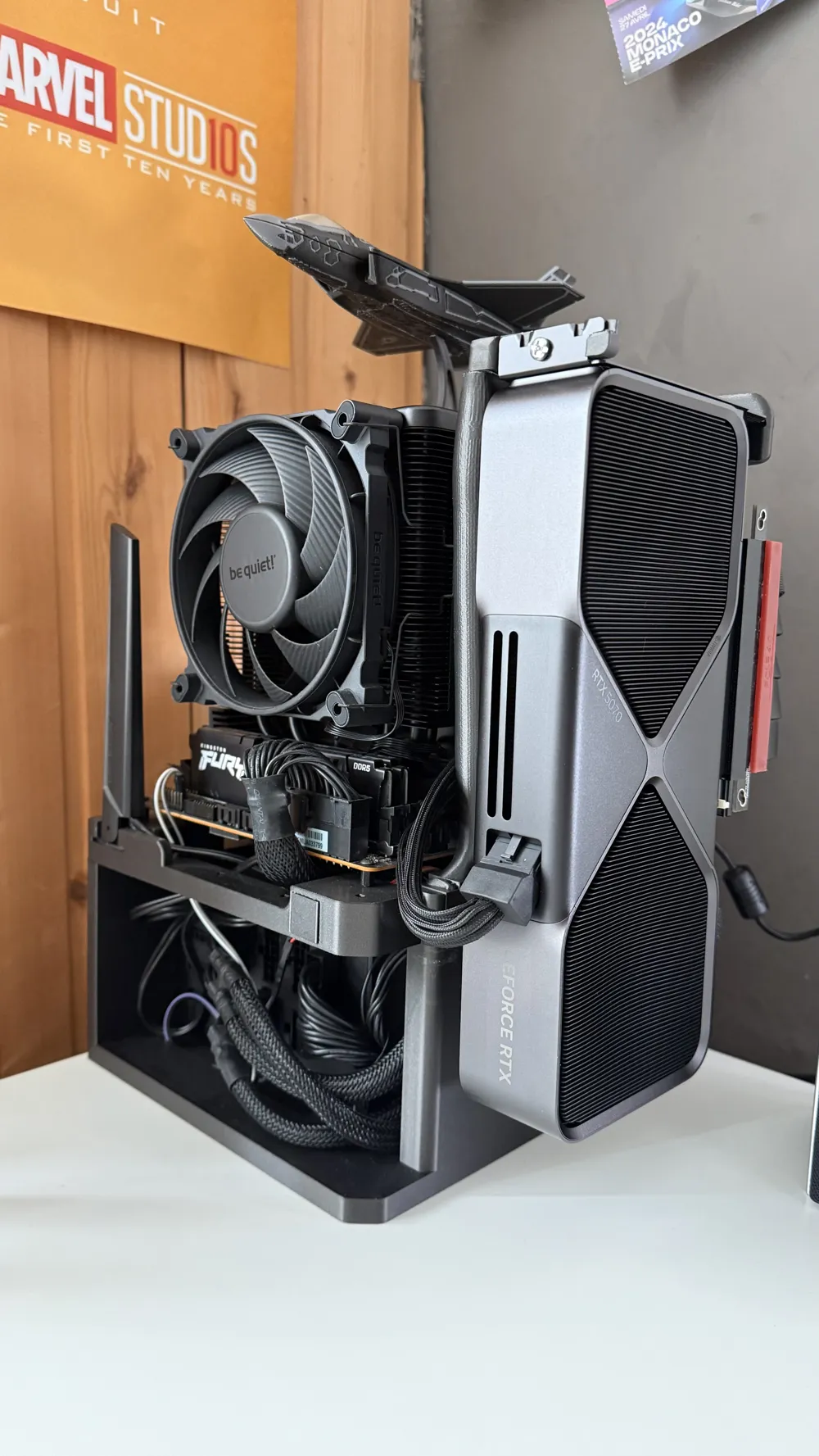 Custom Compact ITX Open Frame PC Case - Free 3D Print Model - MakerWorld