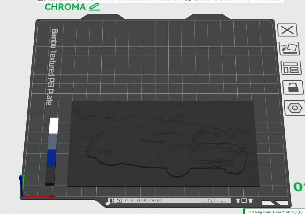 Lamborghini Urus Performante HueForge. - Free 3D Print Model - MakerWorld