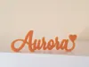 Aurora, freestanding name text - Free 3D Print Model - MakerWorld