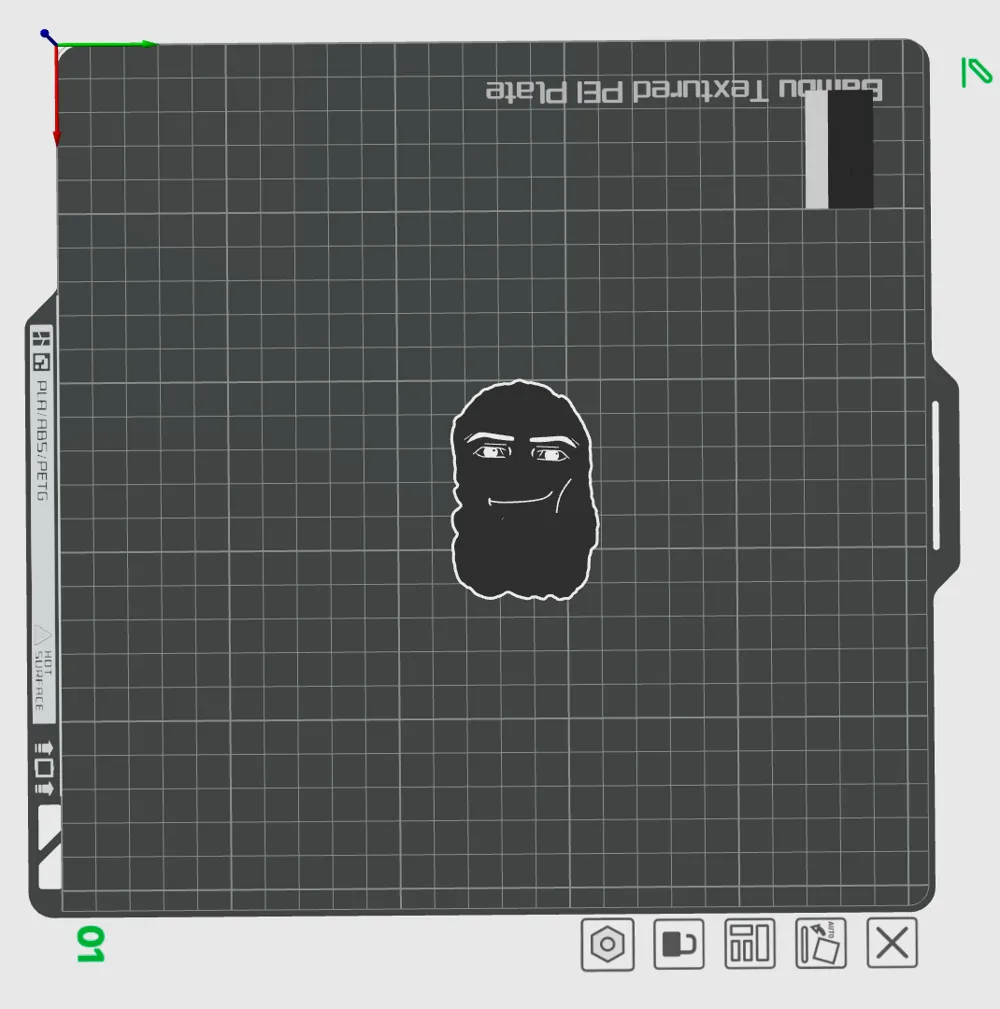Omega Nugget de dos colores delgado por Penn Harris - MakerWorld