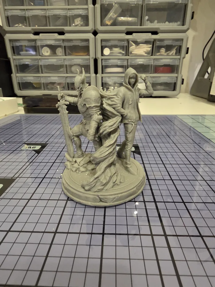Sung Jin-Woo & Igris on Shadow Throne - Free 3D Print Model - MakerWorld