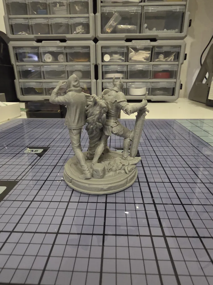 Sung Jin-Woo & Igris on Shadow Throne - Free 3D Print Model - MakerWorld