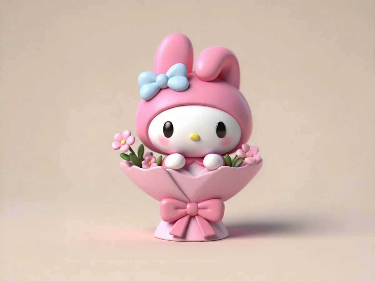 My Melody - Holding Flowers Series - Cute Sanrio Character Figurine ...