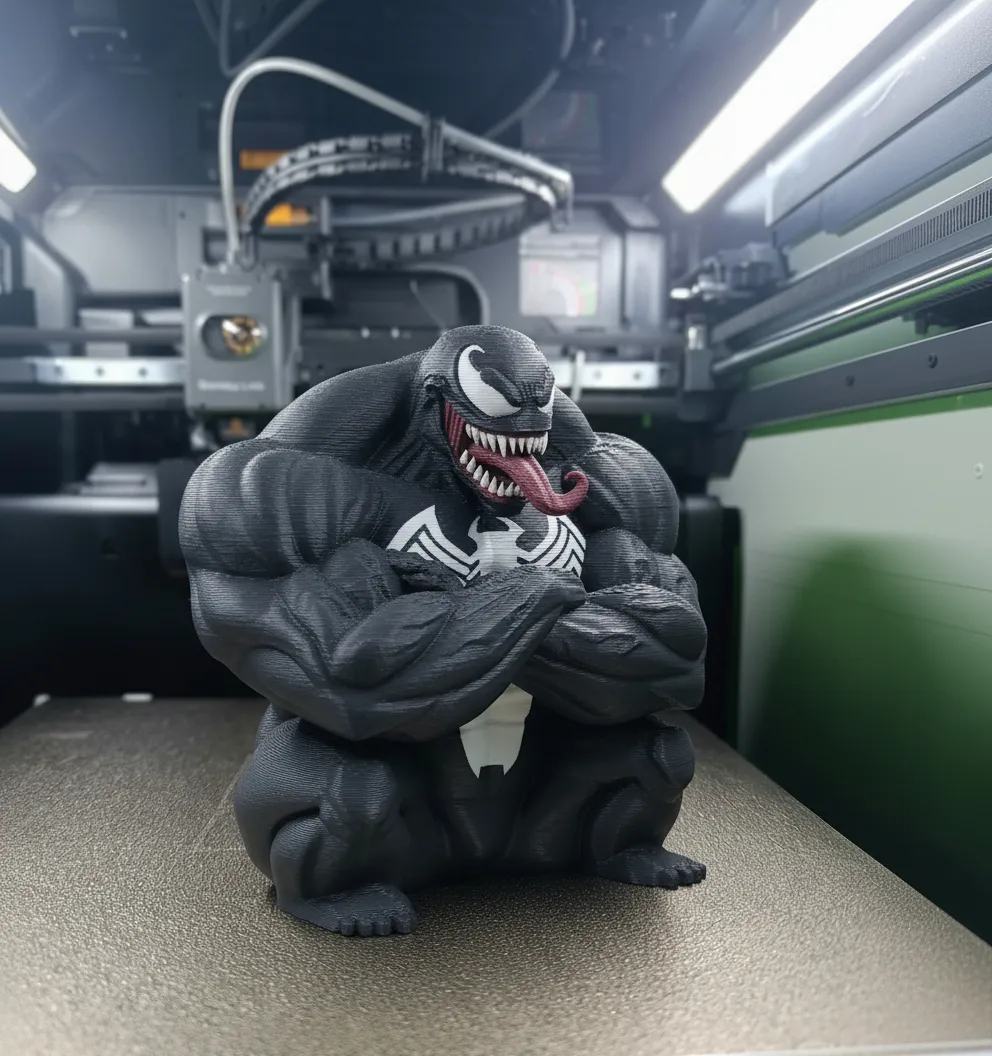 Grumpy Venom - Marvel Symbiote - Free 3D Print Model - MakerWorld