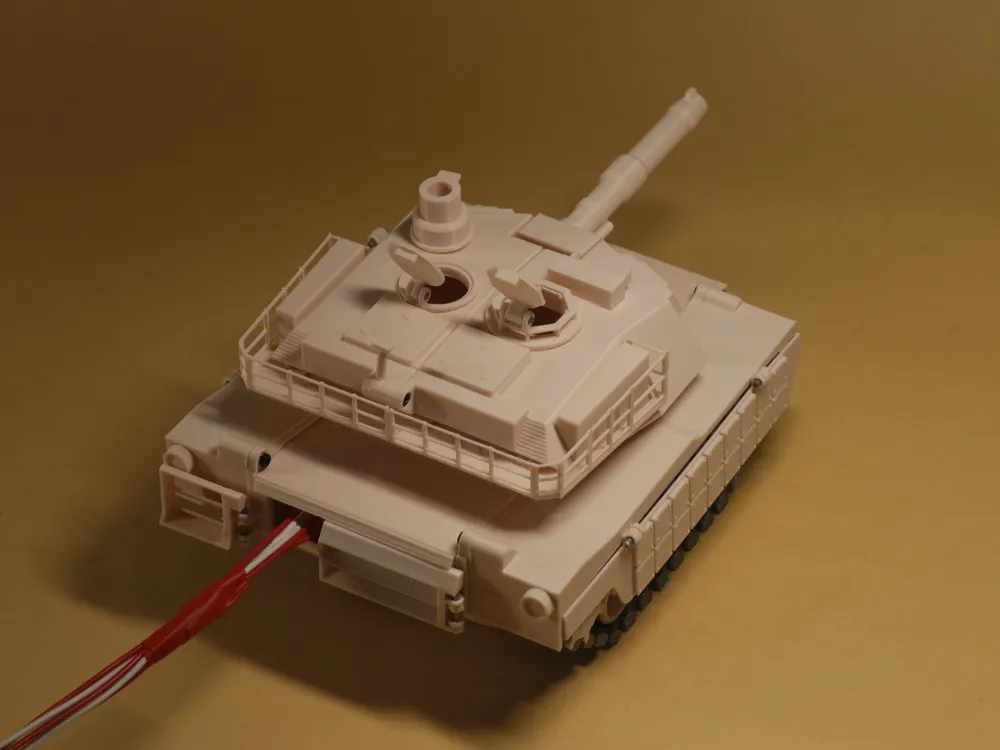 M1A2_ABRAMS_MINITANK (ELECTRIC VERSION) - Free 3D Print Model - MakerWorld
