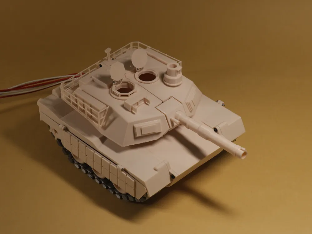 M1A2_ABRAMS_MINITANK (ELECTRIC VERSION) - Free 3D Print Model - MakerWorld