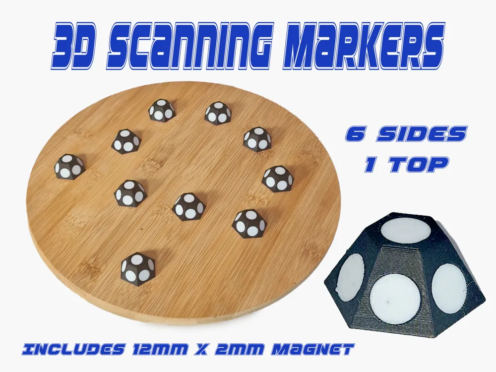 7 Sided Scan Markers (6 sides + Top) by 3d-PrintCreator - MakerWorld