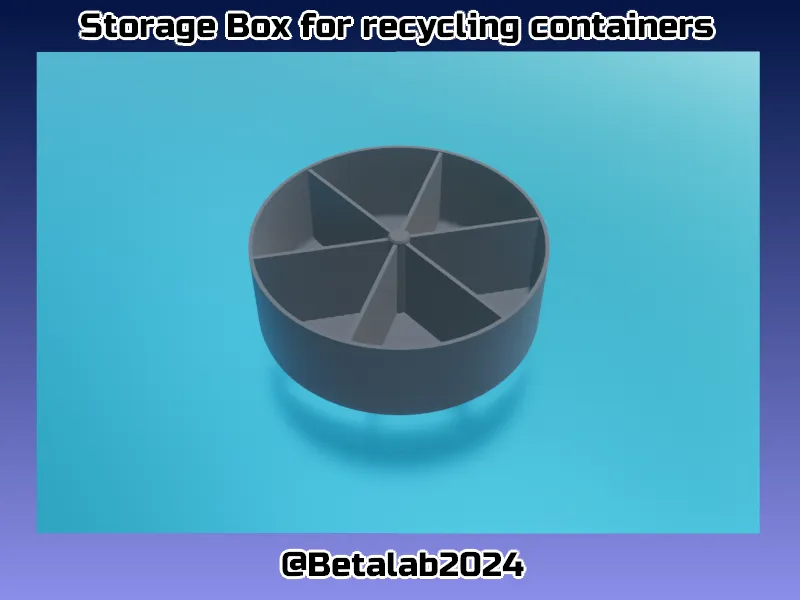 Storage Box for recycling containers by Betalab3D - MakerWorld
