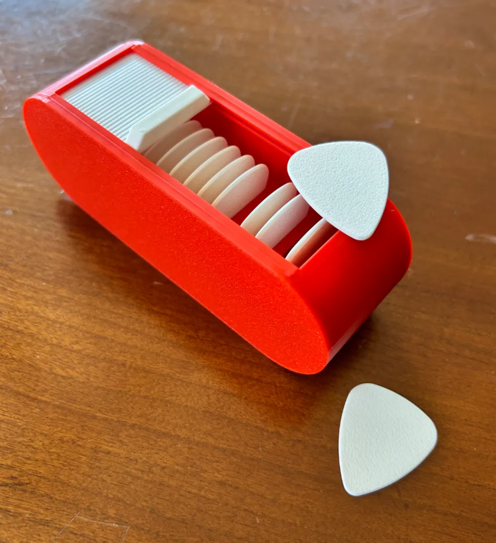 Sliding Box Guitar Pick Holder - Free 3D Print Model - MakerWorld