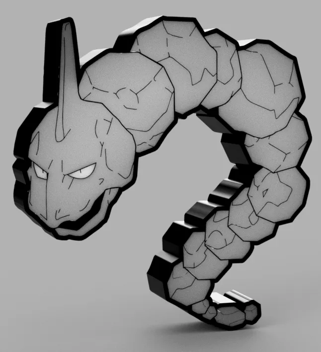 Pokemon - 0095 Onix LED Lamp by BeeTee 3D - MakerWorld