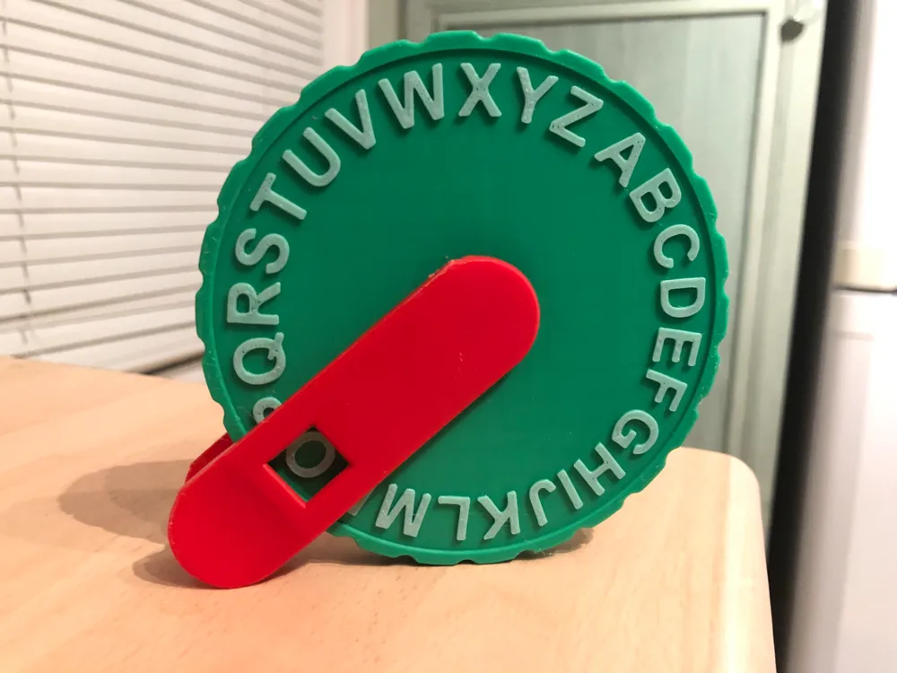 The Letterman Fidget Letter Spinner Toy with View port by kevr102 ...