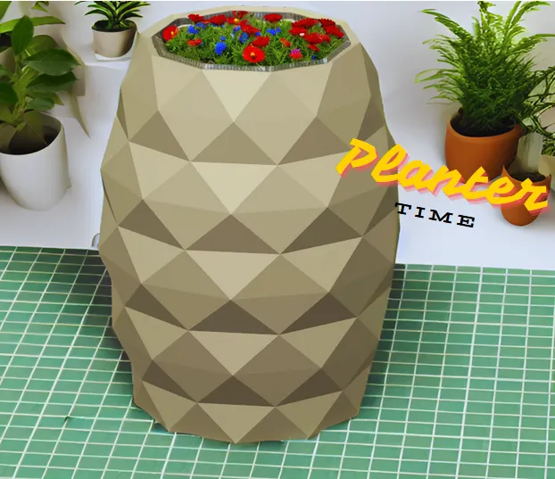 Planter low poly / vase by Factory 3D - MakerWorld