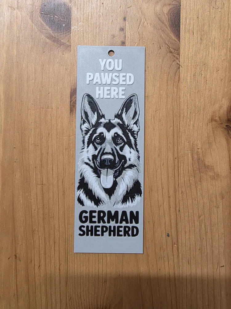 German Shepherd Bookmark - Free 3D Print Model - MakerWorld