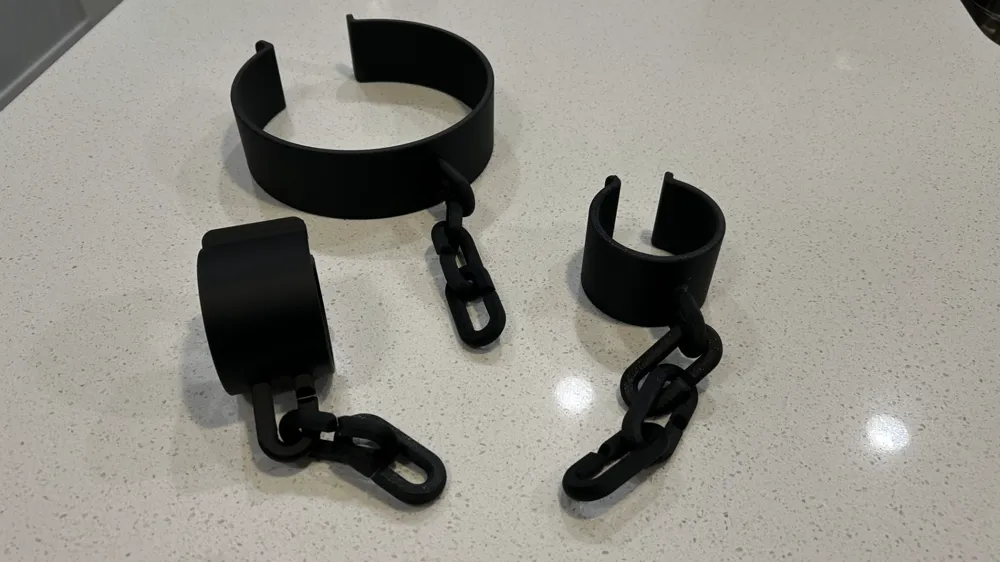 Neck Brace and Hand Cuffs Prop by AvidImprint - MakerWorld
