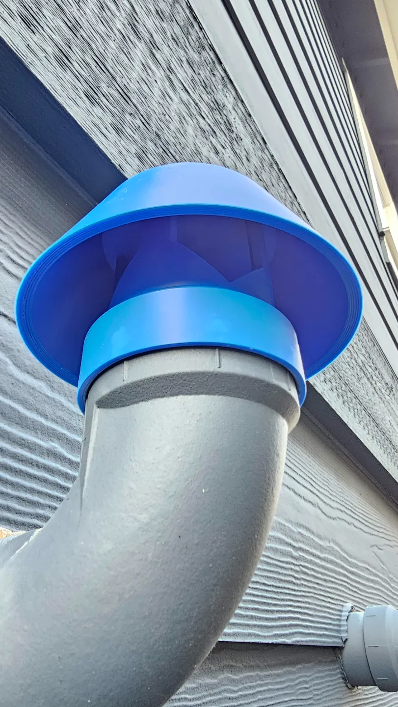 Pipe Rain Cap - Fits: 60mm ID 70mm OD by Carlos_Gwn - MakerWorld