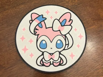 sylveon 3d print model download - MakerWorld