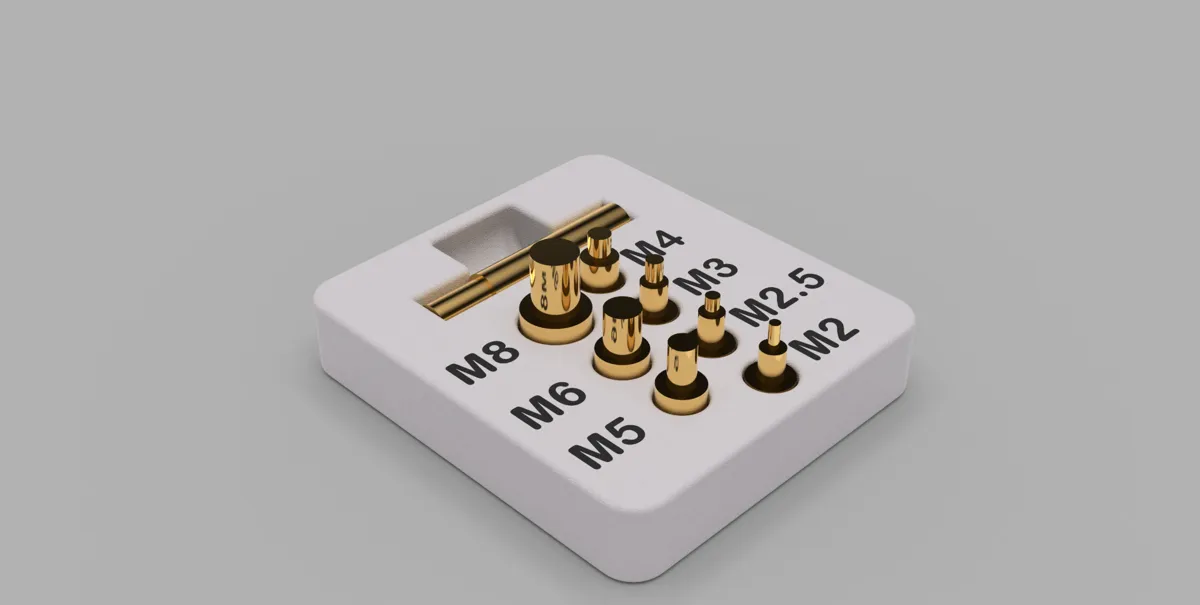 Threaded inserts tool organizer - Free 3D Print Model - MakerWorld