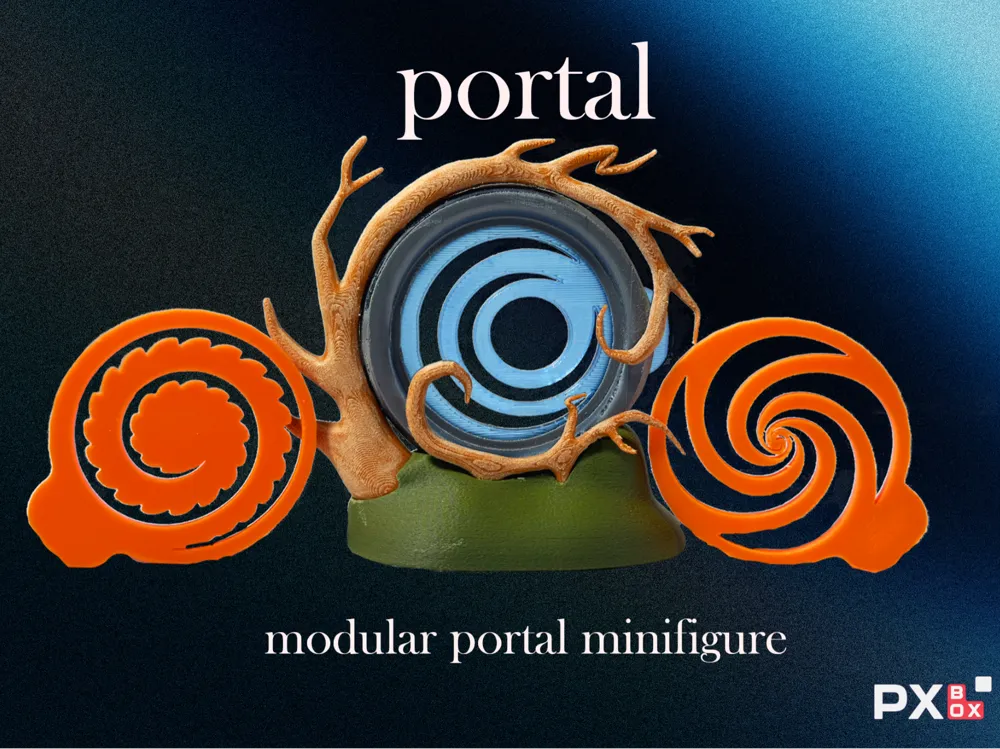 Portal Minifigure with Modular Patterns - Free 3D Print Model - MakerWorld