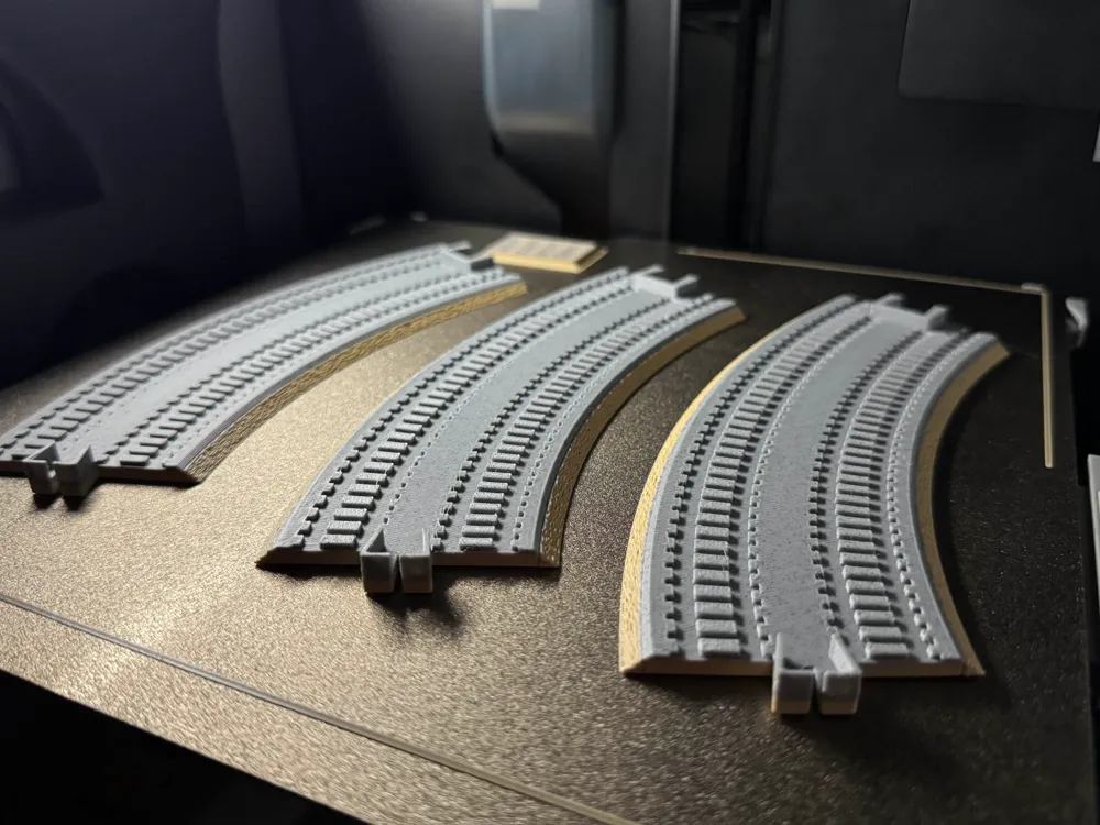 Realistic parametric train track rail and trackbed - Free 3D Print ...