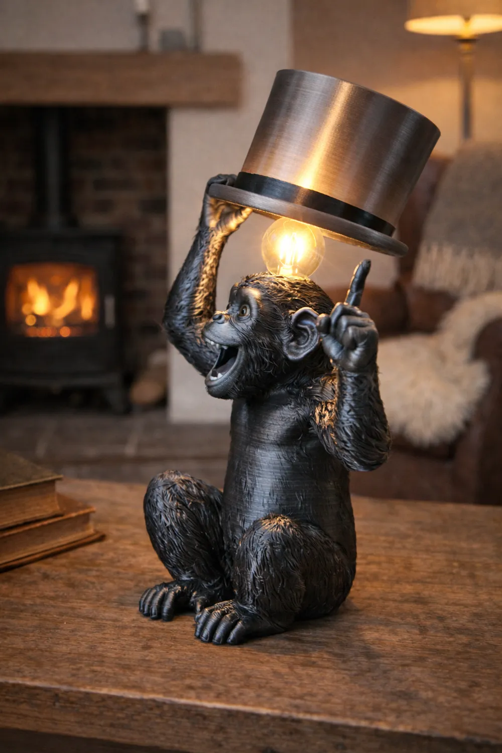 Monkey Eureka Design Lamp - Free 3D Print Model - MakerWorld