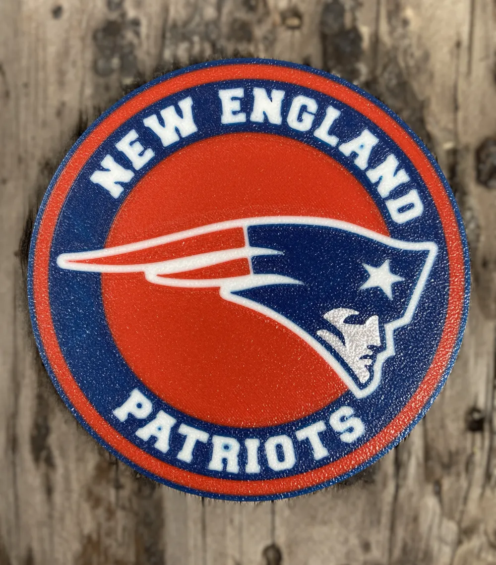 New England Patriots Coaster set of 4 - Free 3D Print Model - MakerWorld