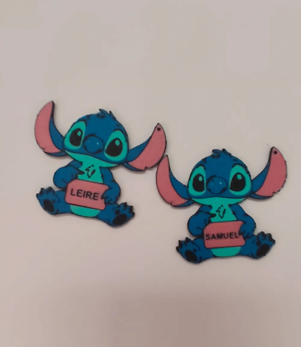 Stitch Keychain with Editable Text by J3Dprinter MakerWorld: Download ...