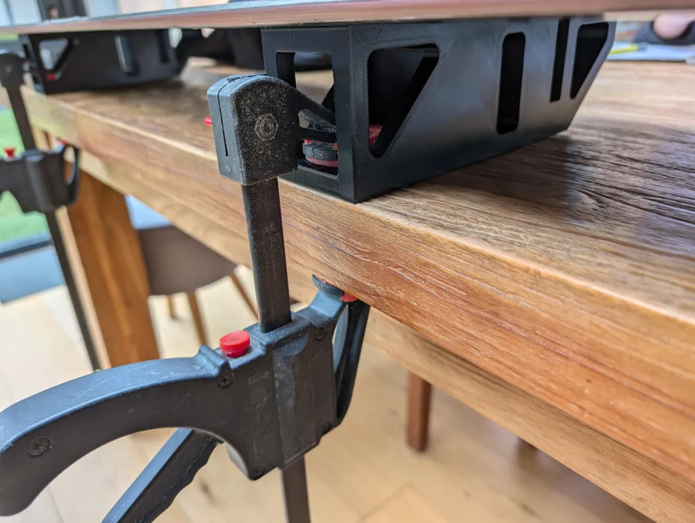 Snowboard Servicing and Waxing Table Mount Holder by Niiiick - MakerWorld