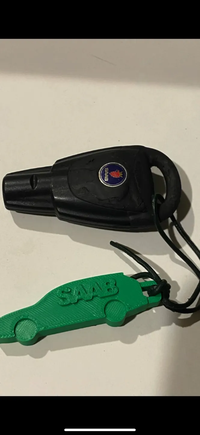 Saab Keychain - Free 3D Print Model - MakerWorld