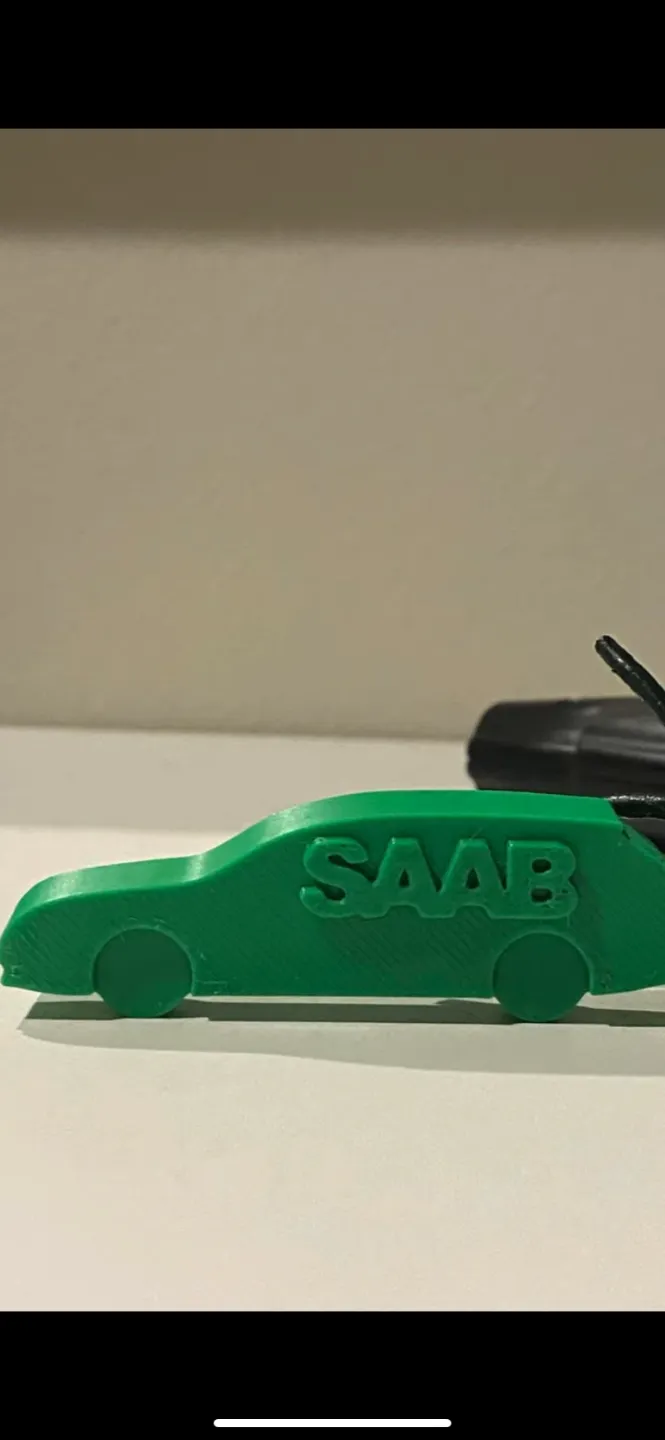 Saab Keychain - Free 3D Print Model - MakerWorld