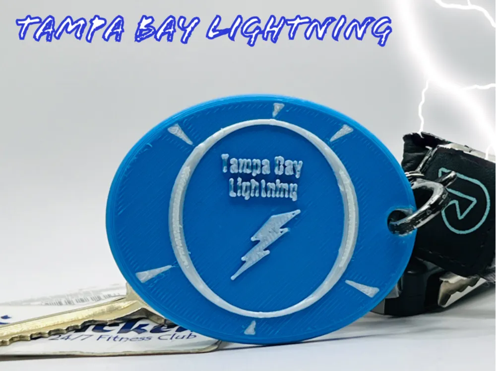 Porte-clés Tampa Bay Lightning - Modèle d'Impression 3D Gratuit ...