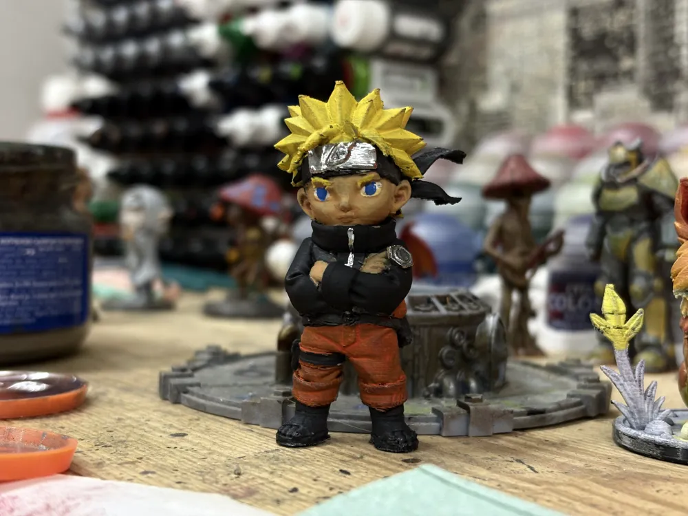 Chibi Naruto-Style Ninja Hero – STL 3D Figure by Redsing_ART MakerWorld ...