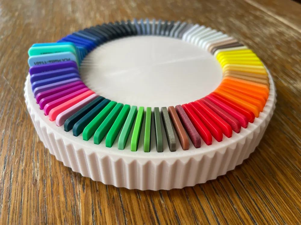 Rotating Filament Swatch Display - Bidirectional Remixed by maschine3D ...