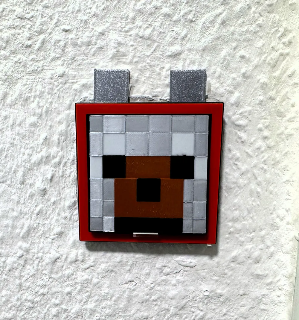 Minecraft Light Switch Covers - Pixel Heroes by Zip3D - MakerWorld