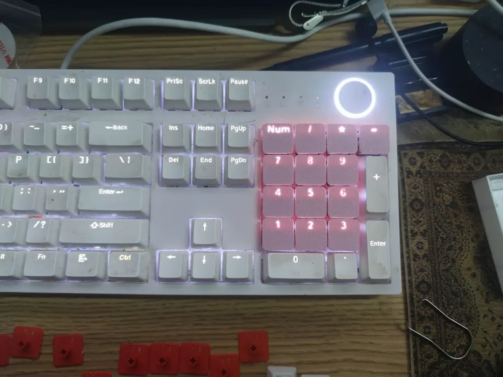 Minimalist Rounded Corner Keycap Translucent Keycap by 蓝色企鹅的工坊 ...