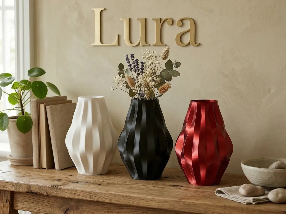 Lura – Low Poly Modern Vase - Free 3D Print Model - MakerWorld
