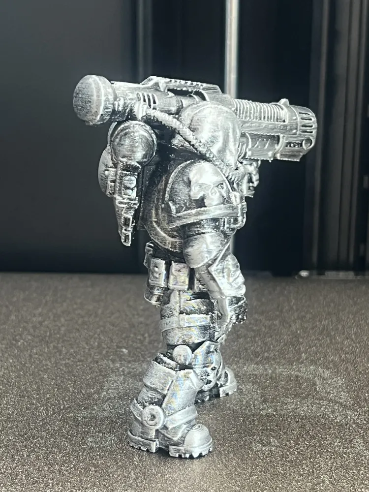 Space Marine Bazooka Man - Free 3D Print Model - MakerWorld