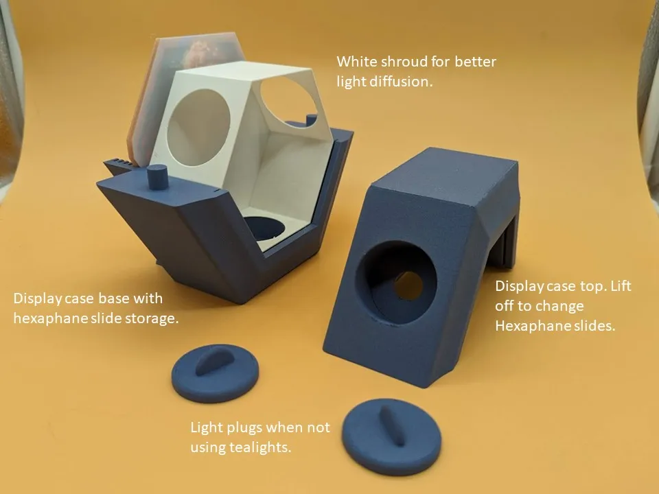 Hexaphane Display Case Only - Free 3D Print Model - MakerWorld