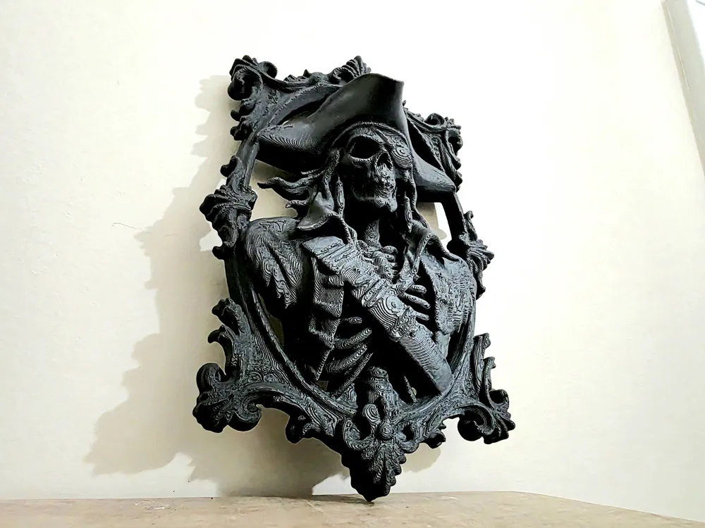 Pirate Captain - Wall Display - Free 3D Print Model - MakerWorld
