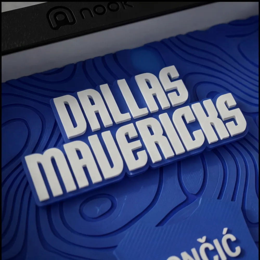Customizable Nook Frame – Dallas Mavericks Dončić - Free 3D Print Model ...