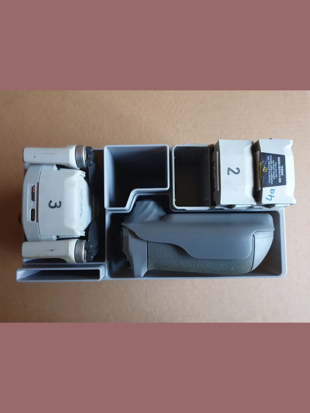 DJI Mini 3/4 Pro Fly More Case v2 - Free 3D Print Model - MakerWorld