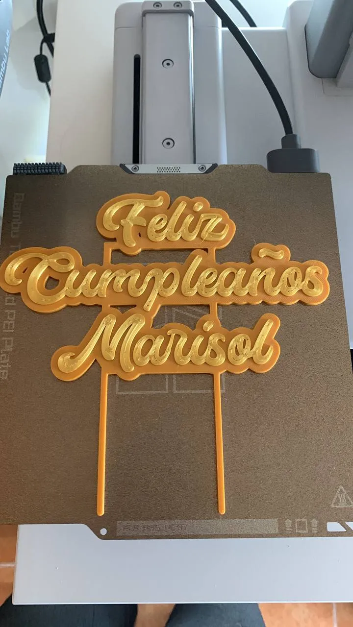 Topper para tartas, nombre Marisol por Aldezo MakerWorld: Descarga ...
