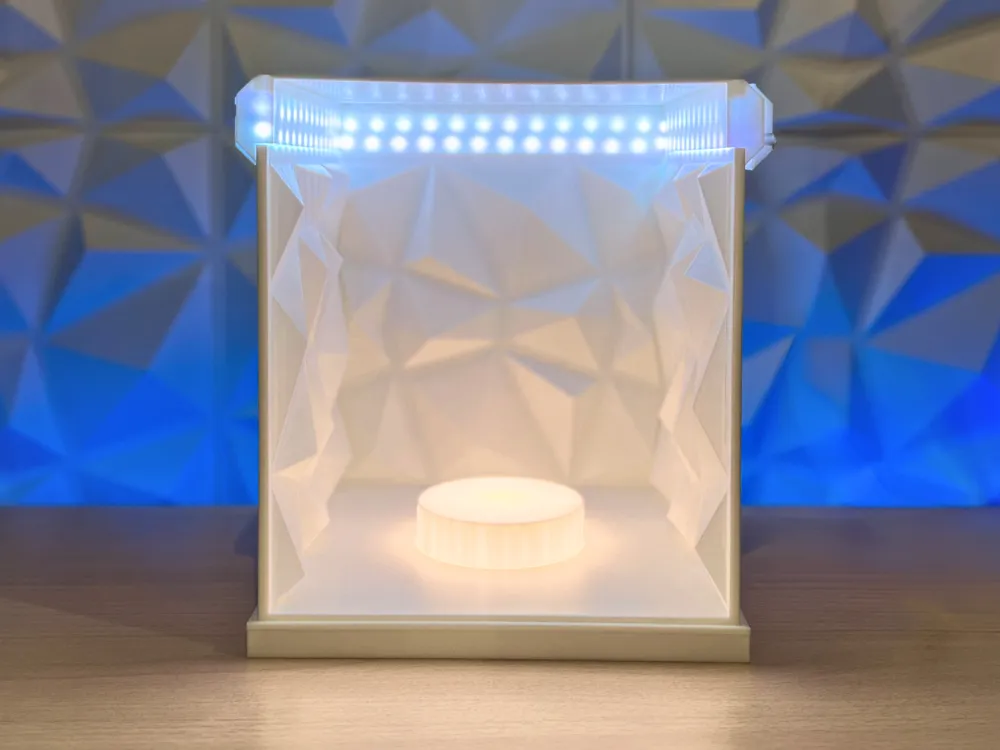 Illuminated photobox with swivel base - Free 3D Print Model - MakerWorld