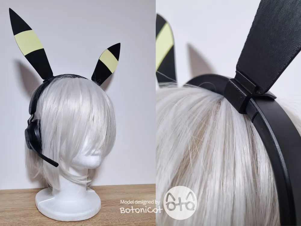 Headset Clips: Umbreon (AMS/no AMS) by BotaniCat MakerWorld: Download ...