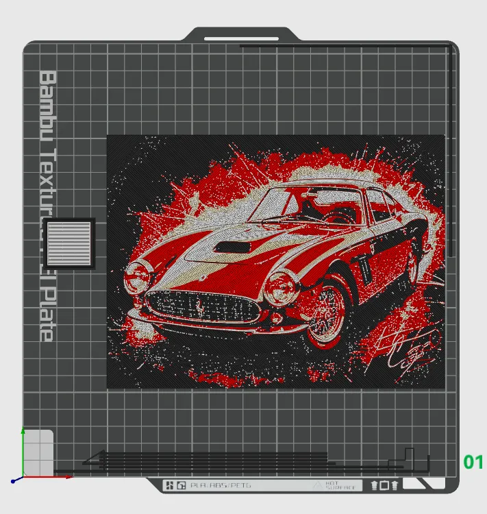 Hueforge Fan Art -Movie Car Series - 1961 Ferrari 250 GT California ...