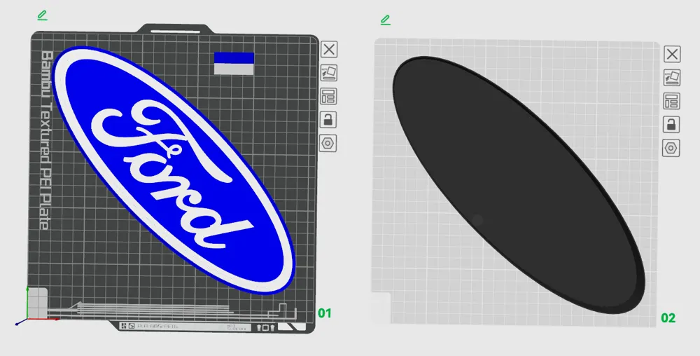 Ford logo led light box (Ams ready) by Nostalgicprints - MakerWorld