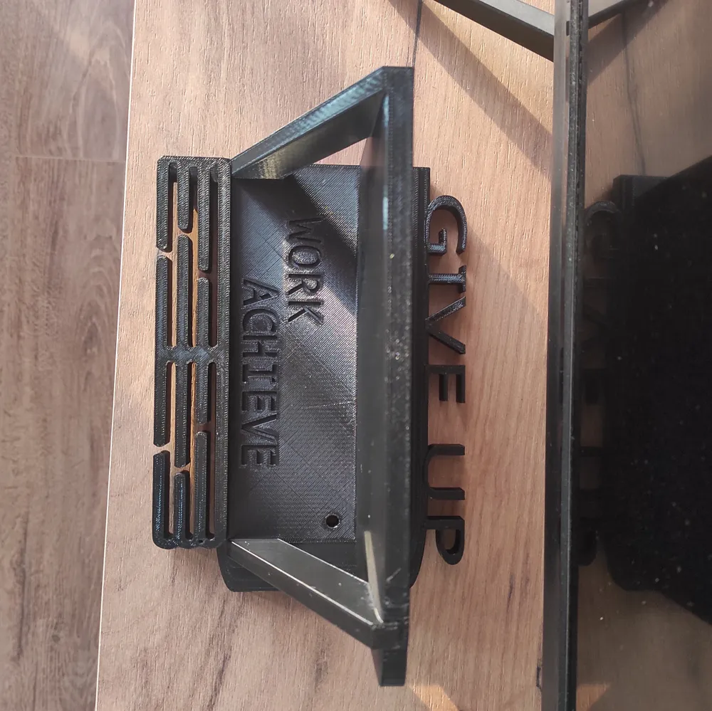Trophy and Medals shelf, Never Give Up (40x15x12) - Free 3D Print Model ...