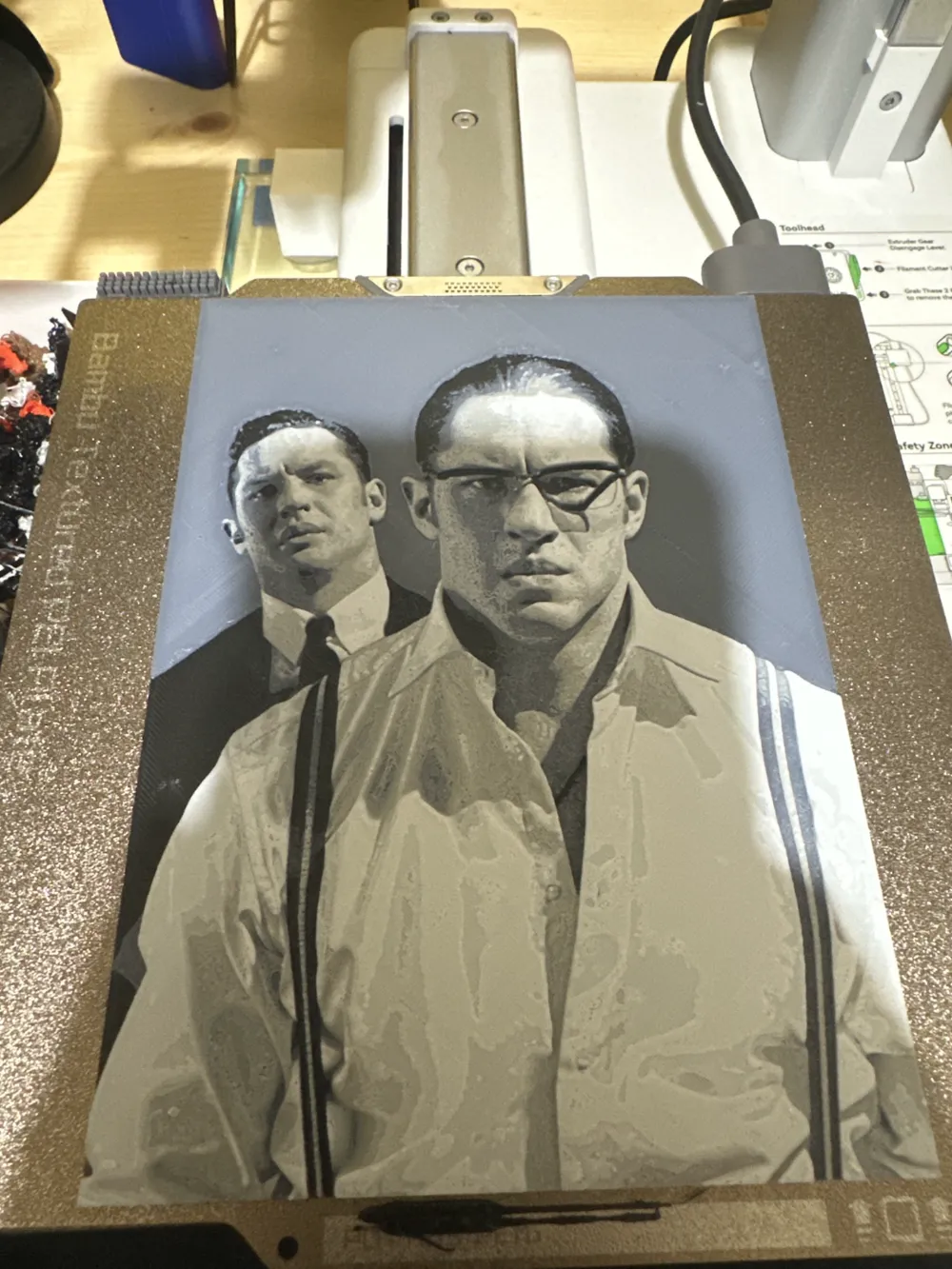 Legend Hueforge (kray Twins) Tom Hardy by Grim - MakerWorld