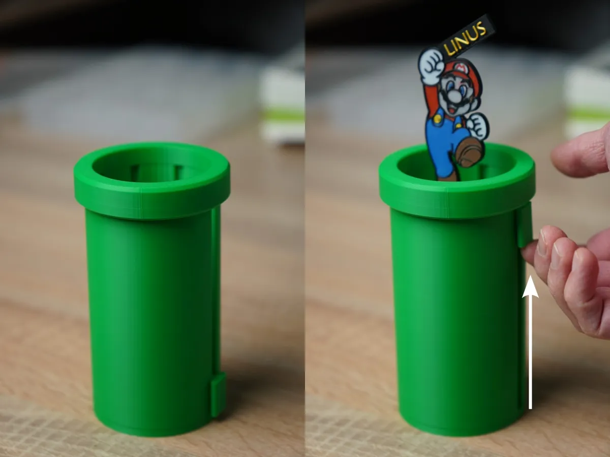 Sliding Mario Pipe - Free 3D Print Model - MakerWorld