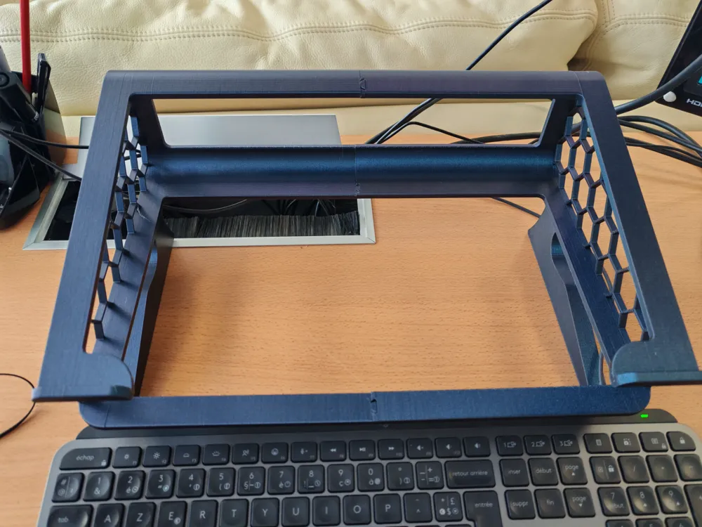 Elevated Laptop Stand with Drawer Remixed by GregO MakerWorld: Download ...