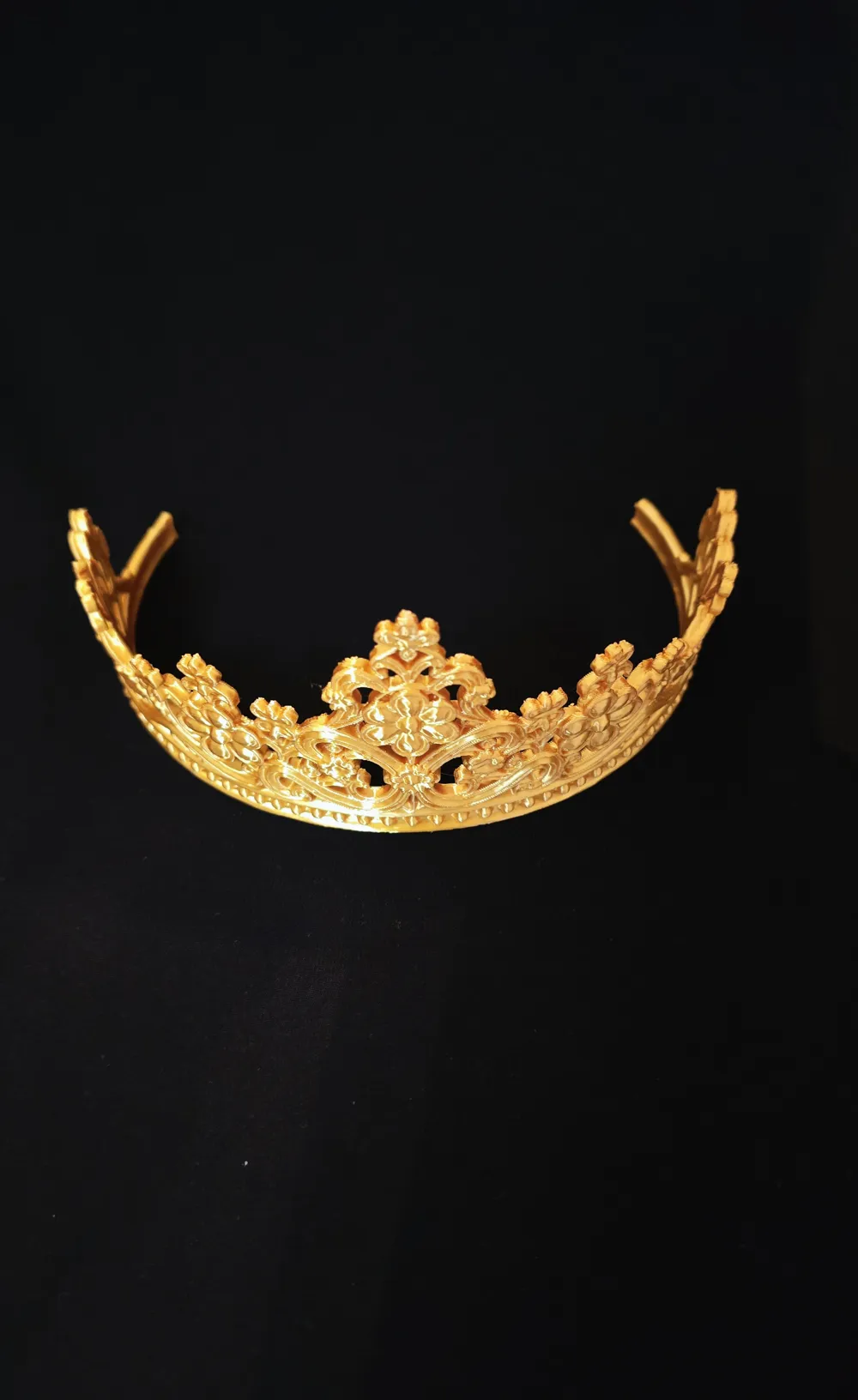 Royal Flower Crown - Free 3D Print Model - MakerWorld